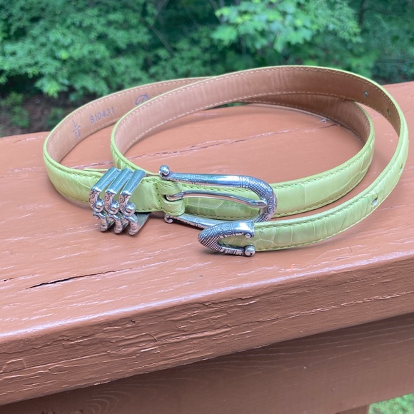 Brighton | Accessories | Brighton Leather Light Green Belt | Poshmark